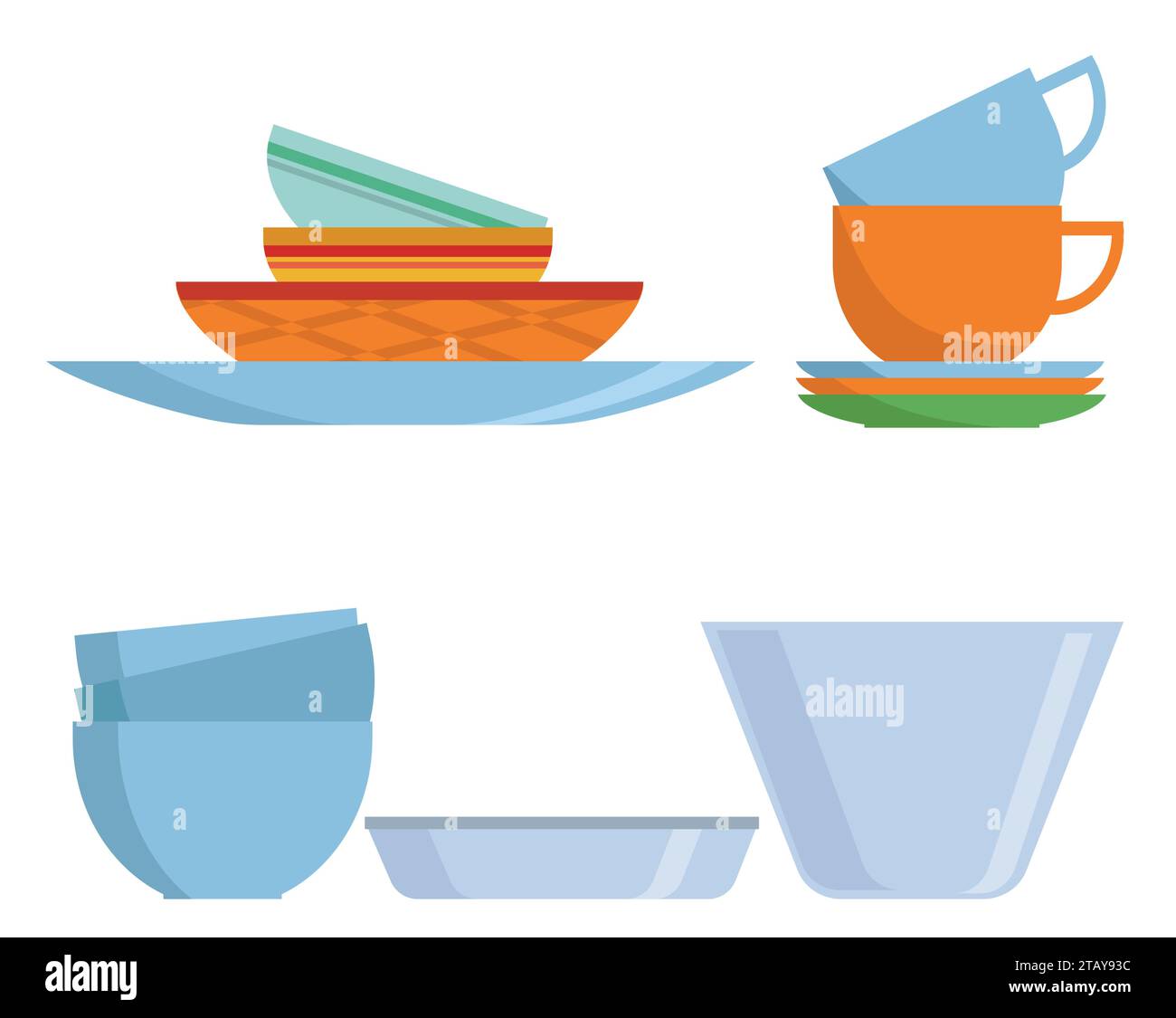 Household cups Stock Vector Images - Alamy