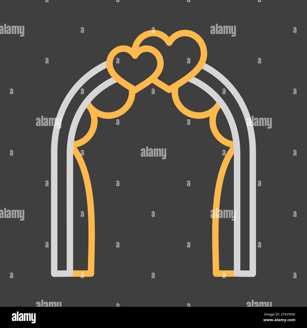 Arch on wedding ceremony Stock Vector Images - Alamy