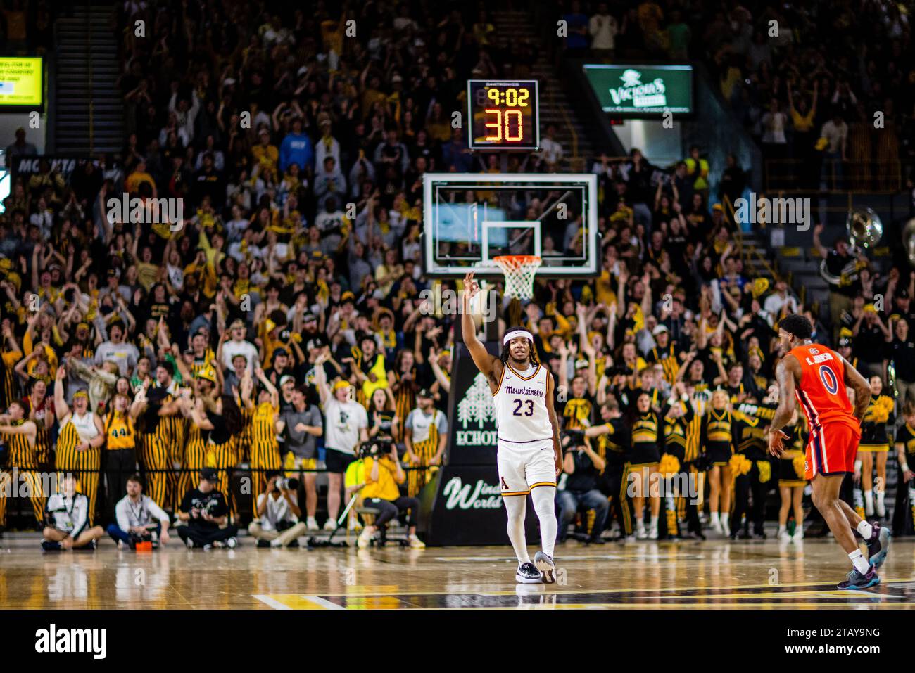 Boone, NC, USA. 3rd Dec, 2023. Appalachian State Mountaineers guard ...