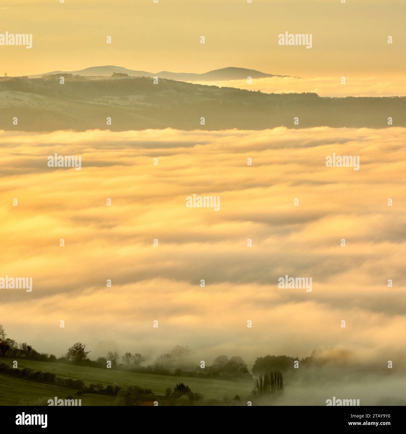 Malvern hills above the clouds hi-res stock photography and images - Alamy