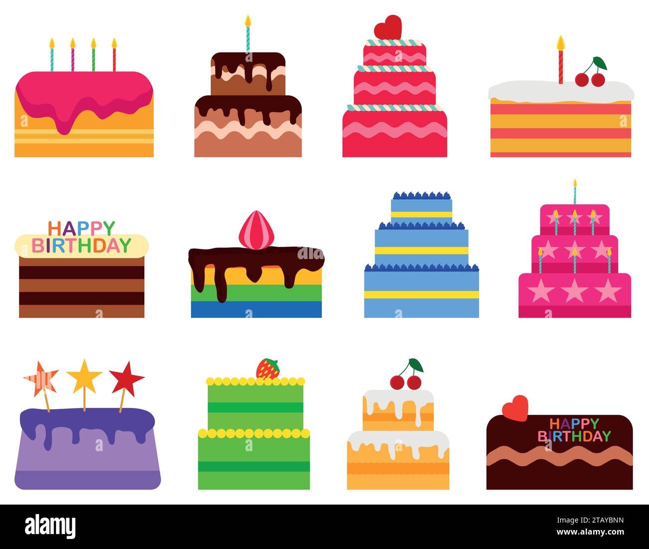 Food baking delicious dessert chocolate Stock Vector Images - Alamy