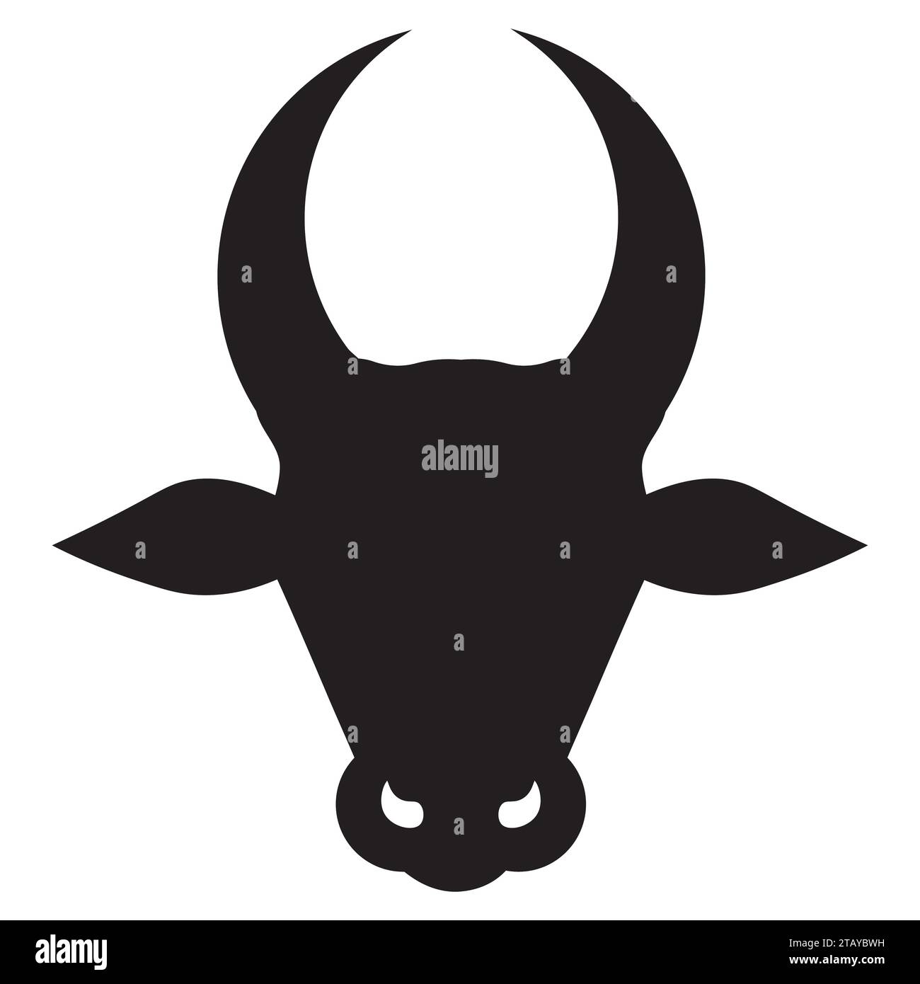 Bull head icon hi-res stock photography and images - Alamy