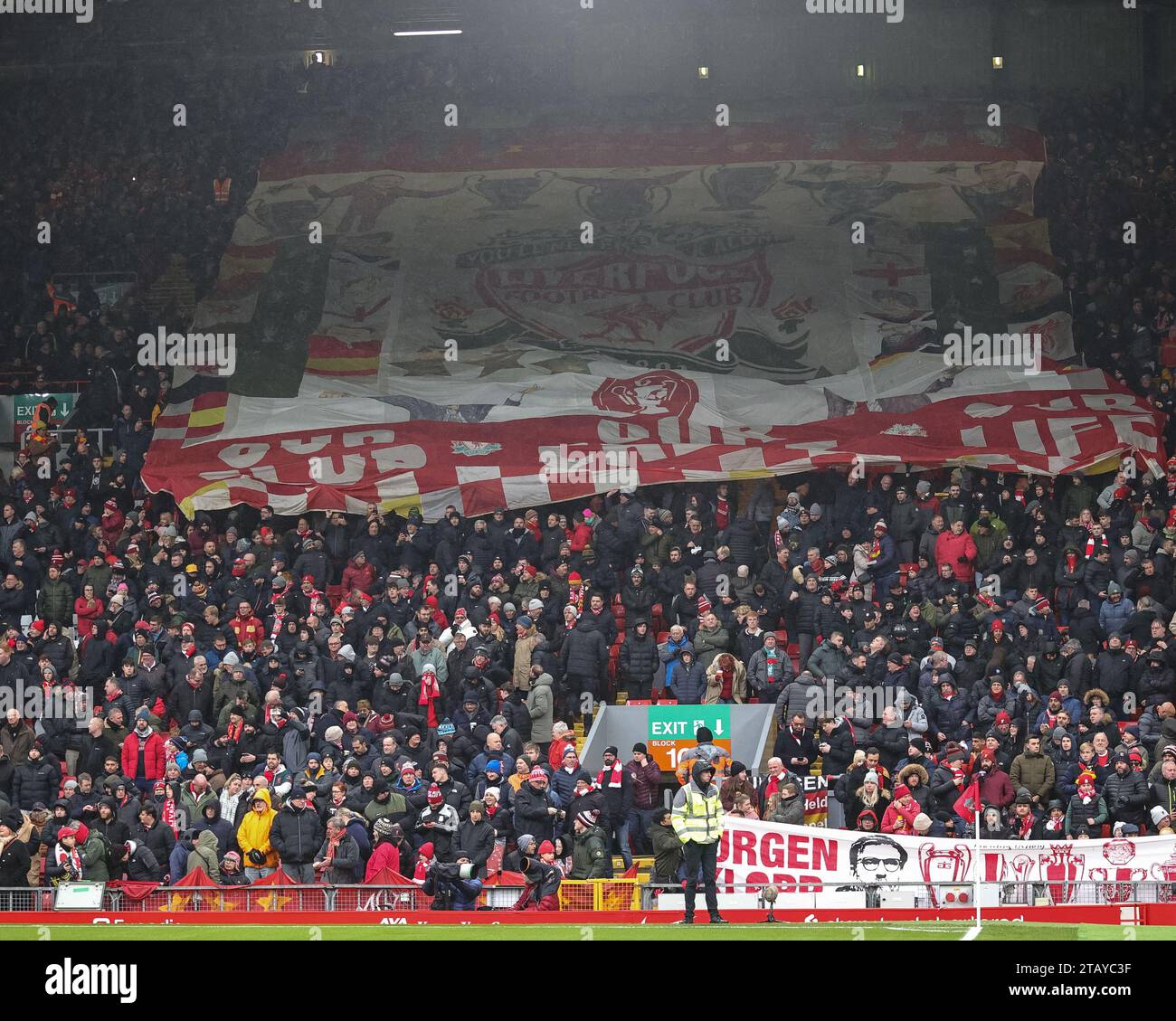 Anfield kop 2023 hi-res stock photography and images - Alamy