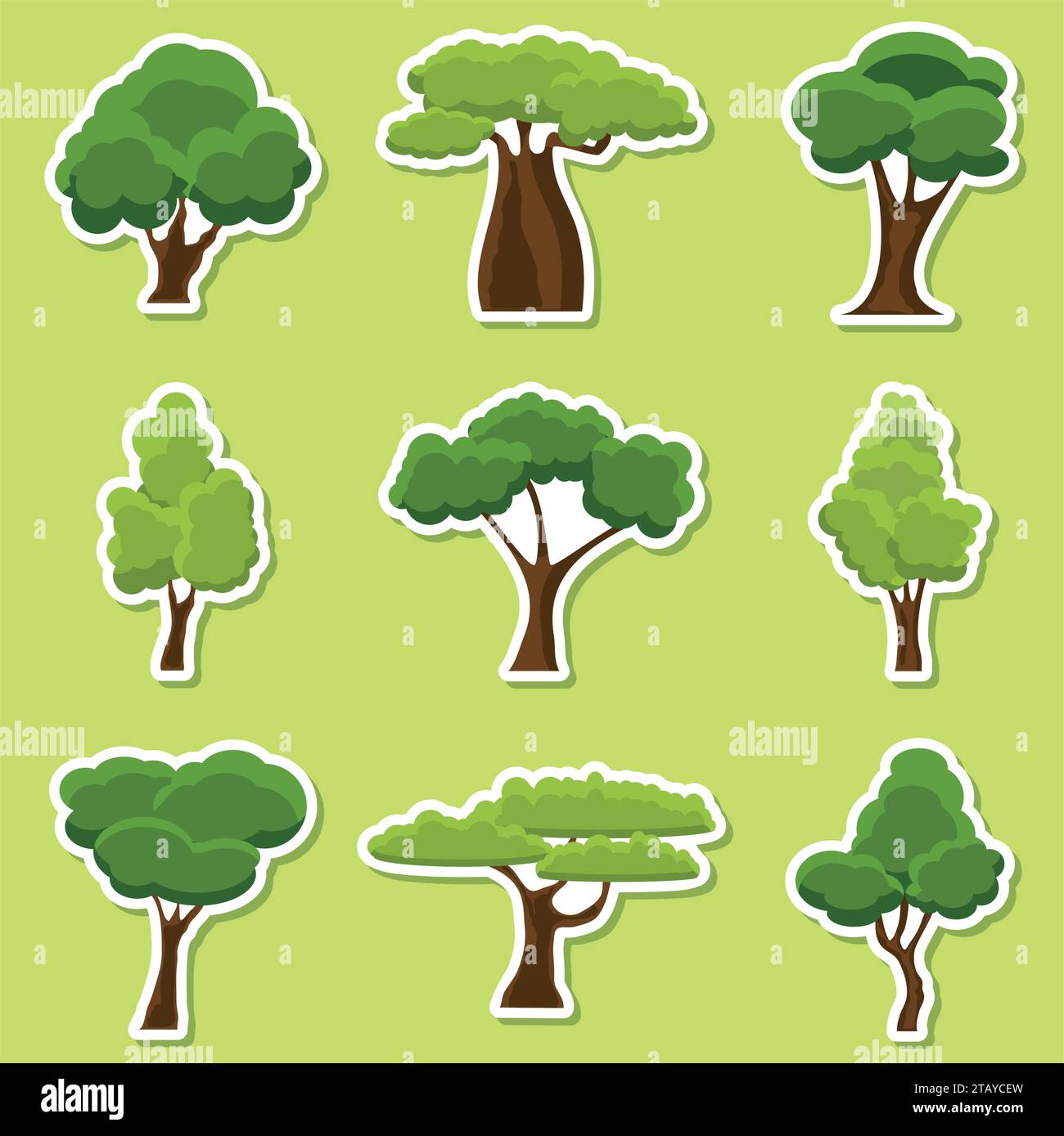 Stylized tree hi-res stock photography and images - Alamy