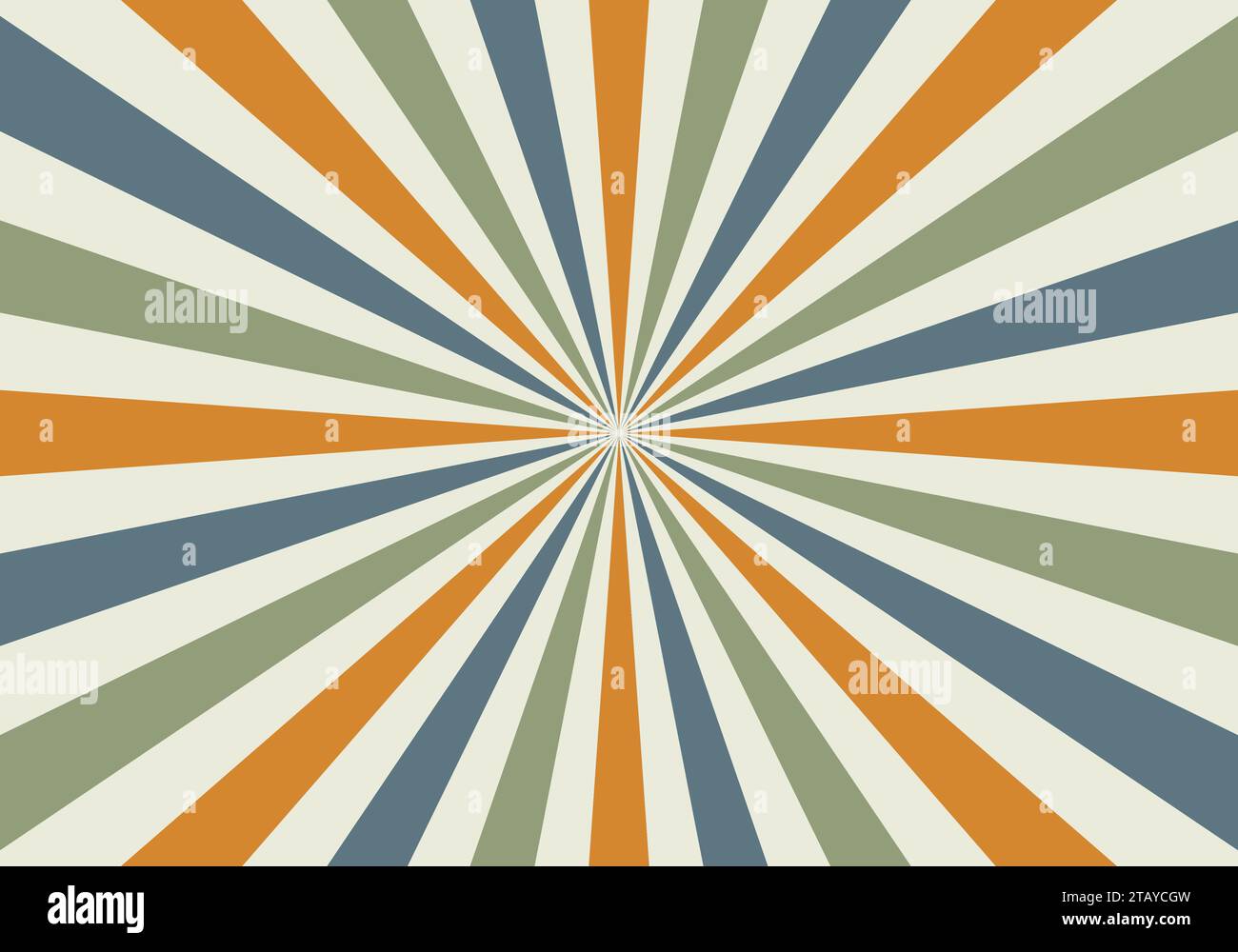 retro sun burst background with colourful stripes and rays vector Stock ...