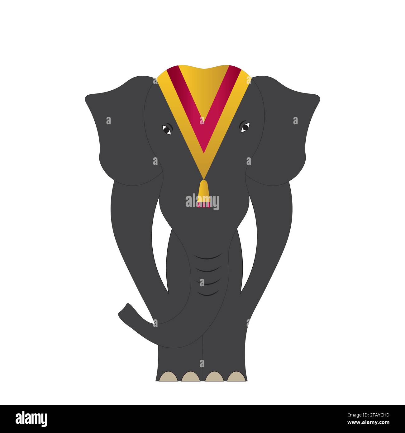 Indian traditional Decorative Elephant vector illustration Stock Vector ...