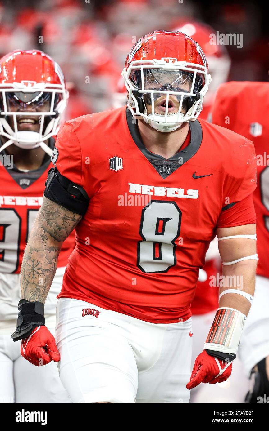 December 02, 2023: UNLV Rebels defensive lineman Darius Johnson (8 ...
