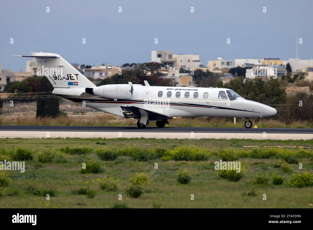 Air Pannonia Cessna 525A Citation CJ2 (REG: 9A-JET) turning on the ...