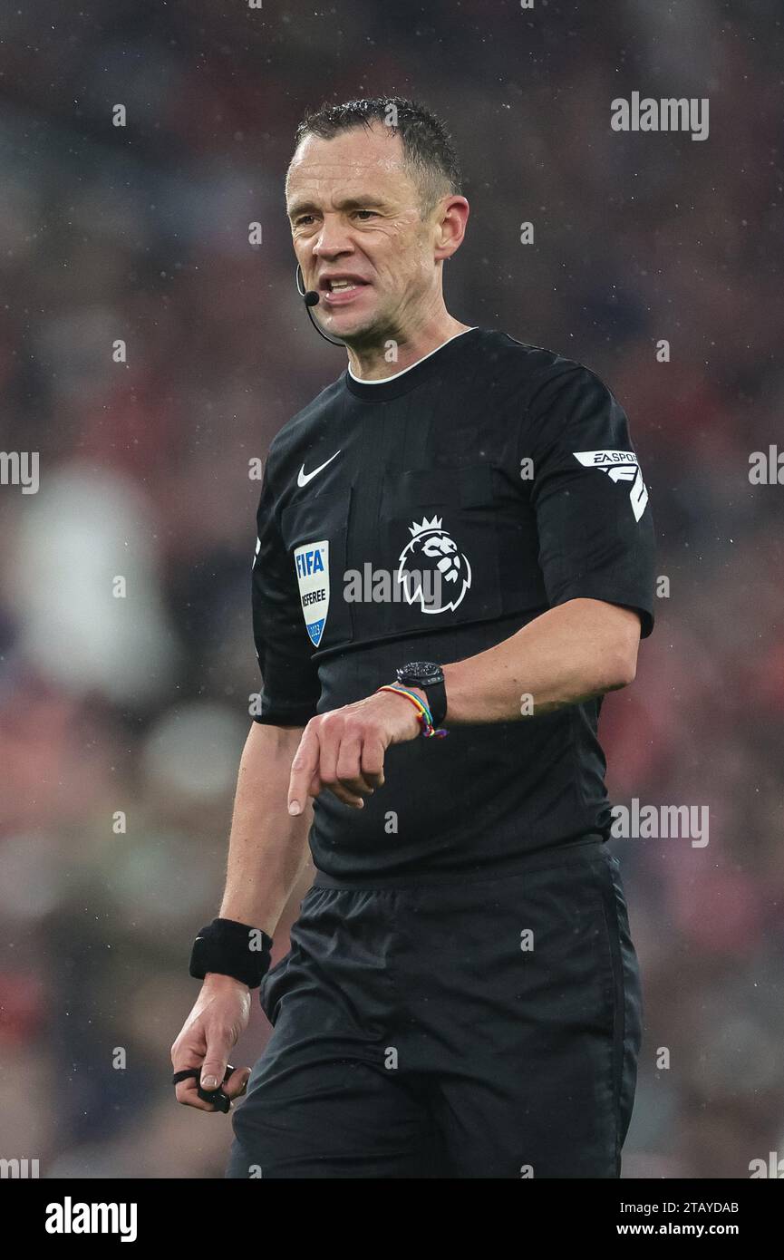 Referee Paul Tierney during the Premier League match Liverpool vs ...