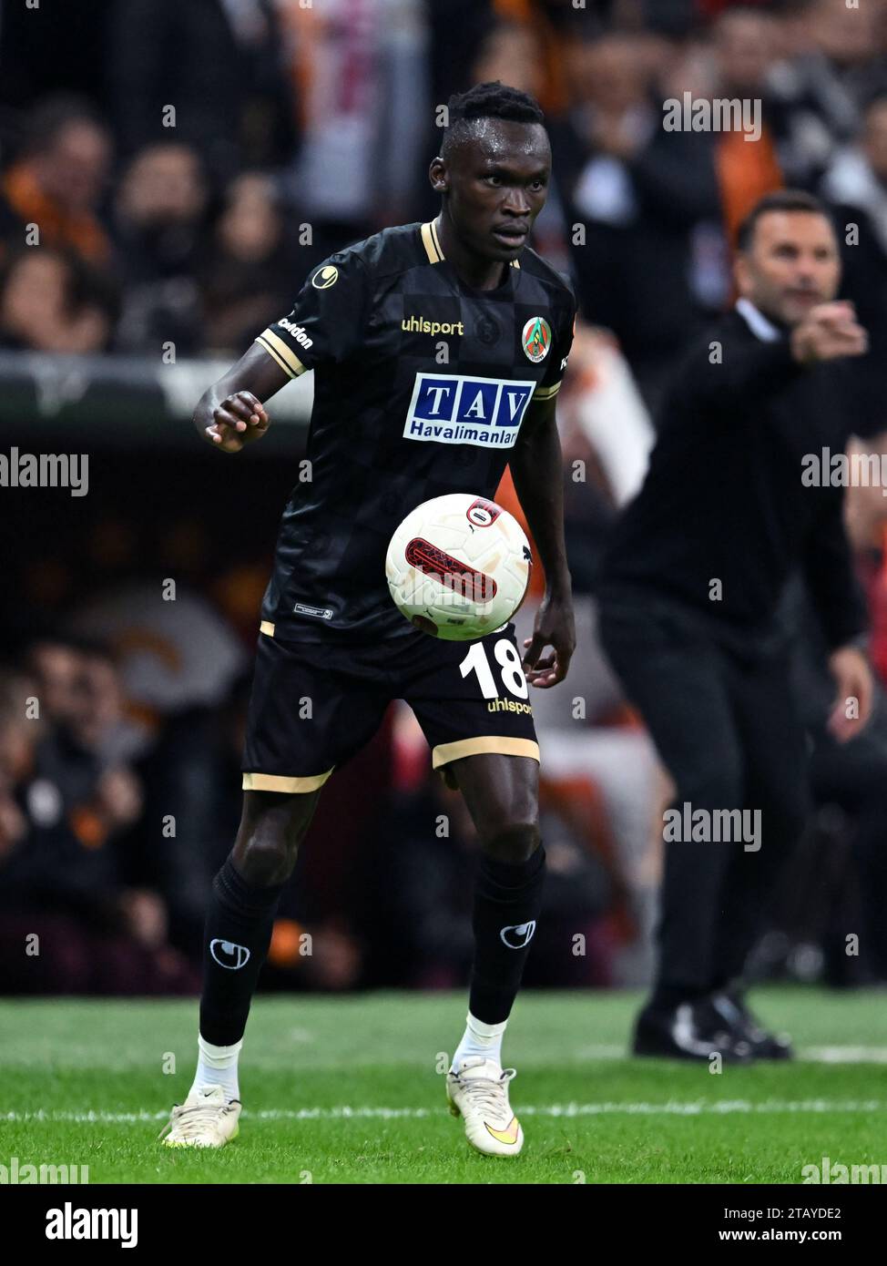 ISTANBUL - Pione Sisto Igolo Majileikwa of Corendon Alanyaspor during ...