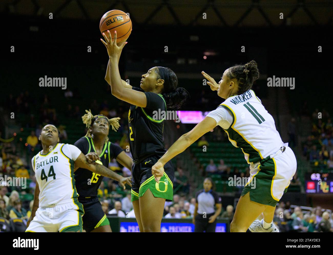 Ferrell Center Waco, Texas, USA. 3rd Dec, 2023. Oregon Ducks guard ...