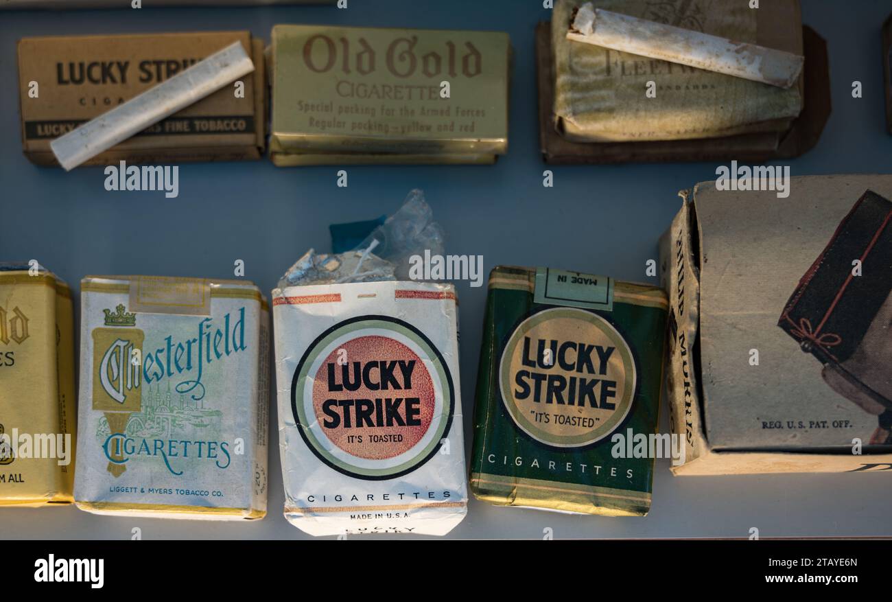 Collection of cigarette tobacco packets from soldiers of the Second ...