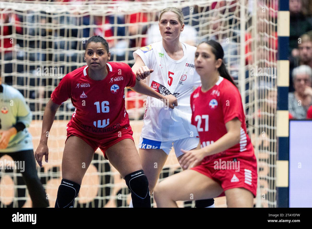 Denmark's Sarah Iversen and Chile's Alicia Ignacia Torres Lara and ...
