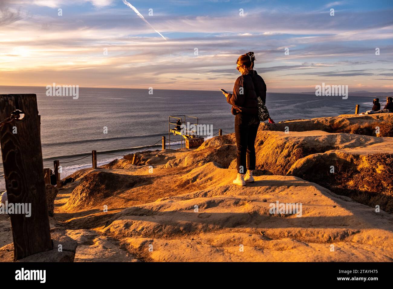 Sunset photo shoot Stock Photo - Alamy