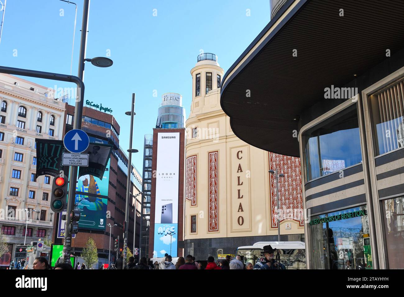 Gran Via Madrid Stock Photo - Alamy