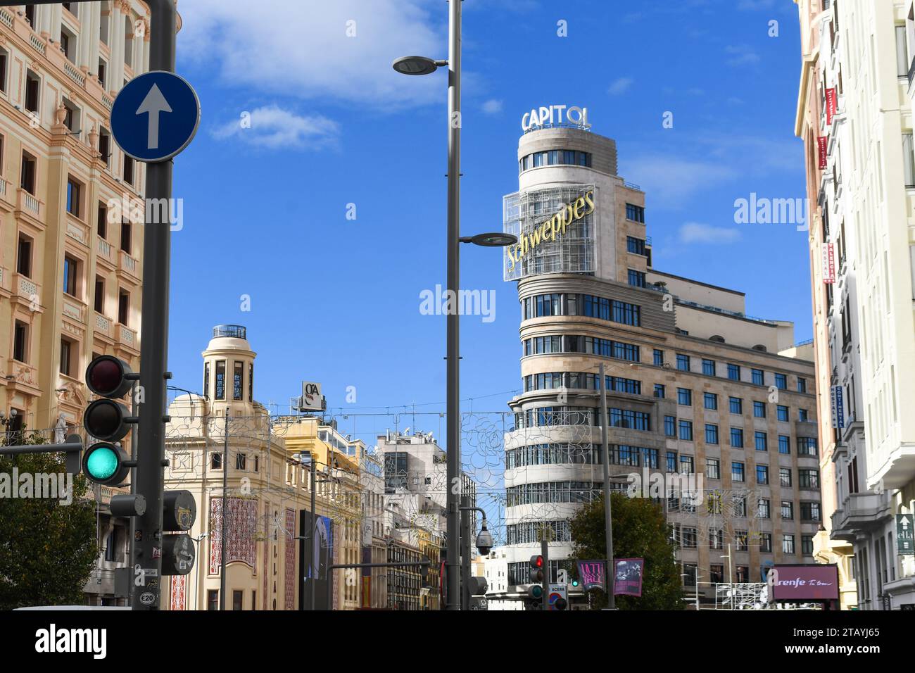 Gran Via Madrid Stock Photo - Alamy