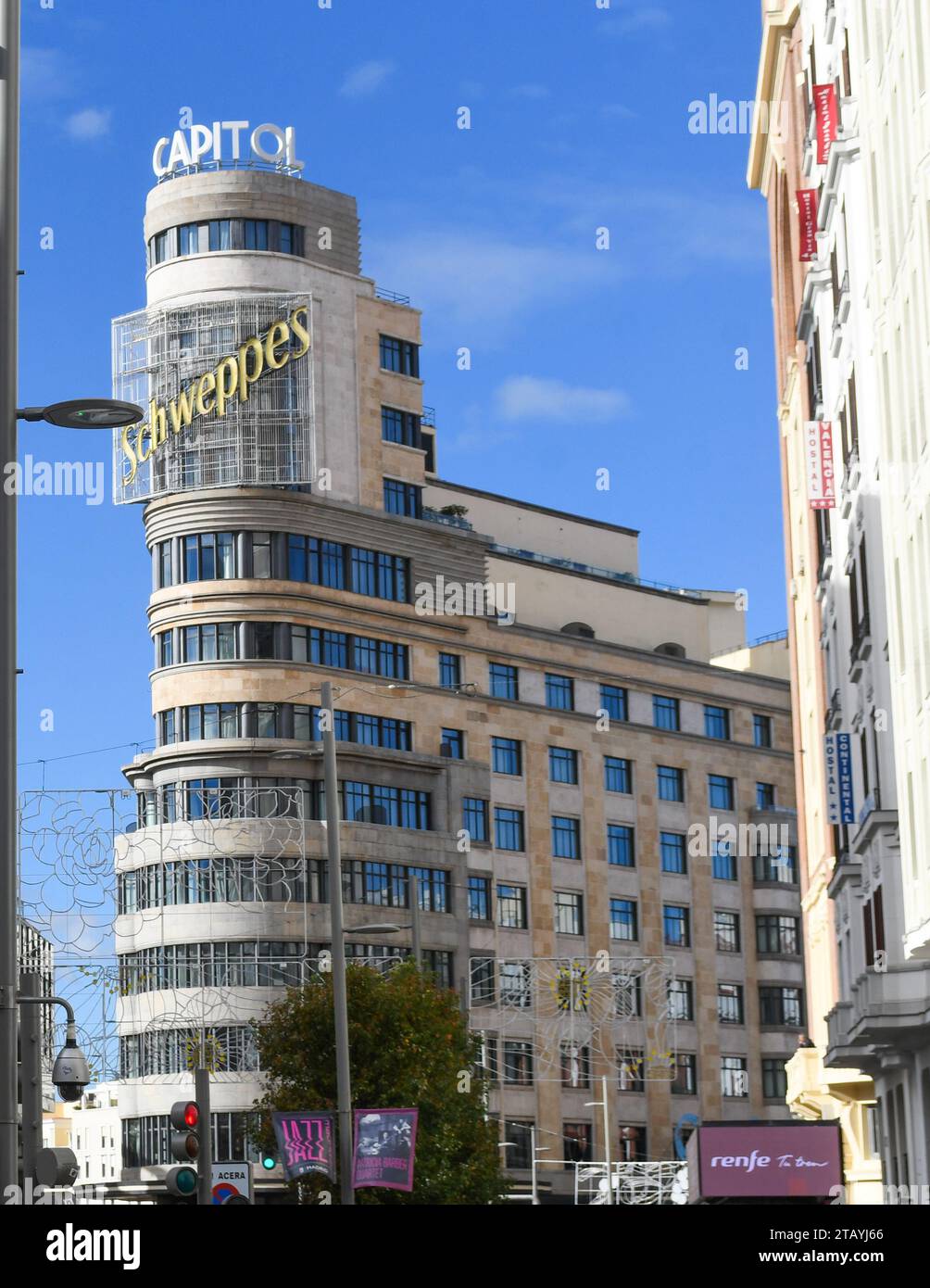 Gran Via Madrid Stock Photo - Alamy