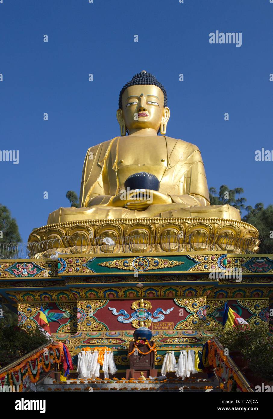 Nepal, Kathmandu Valley, Swayambhu, Buddha Park, Shakyamuni Buddha ...