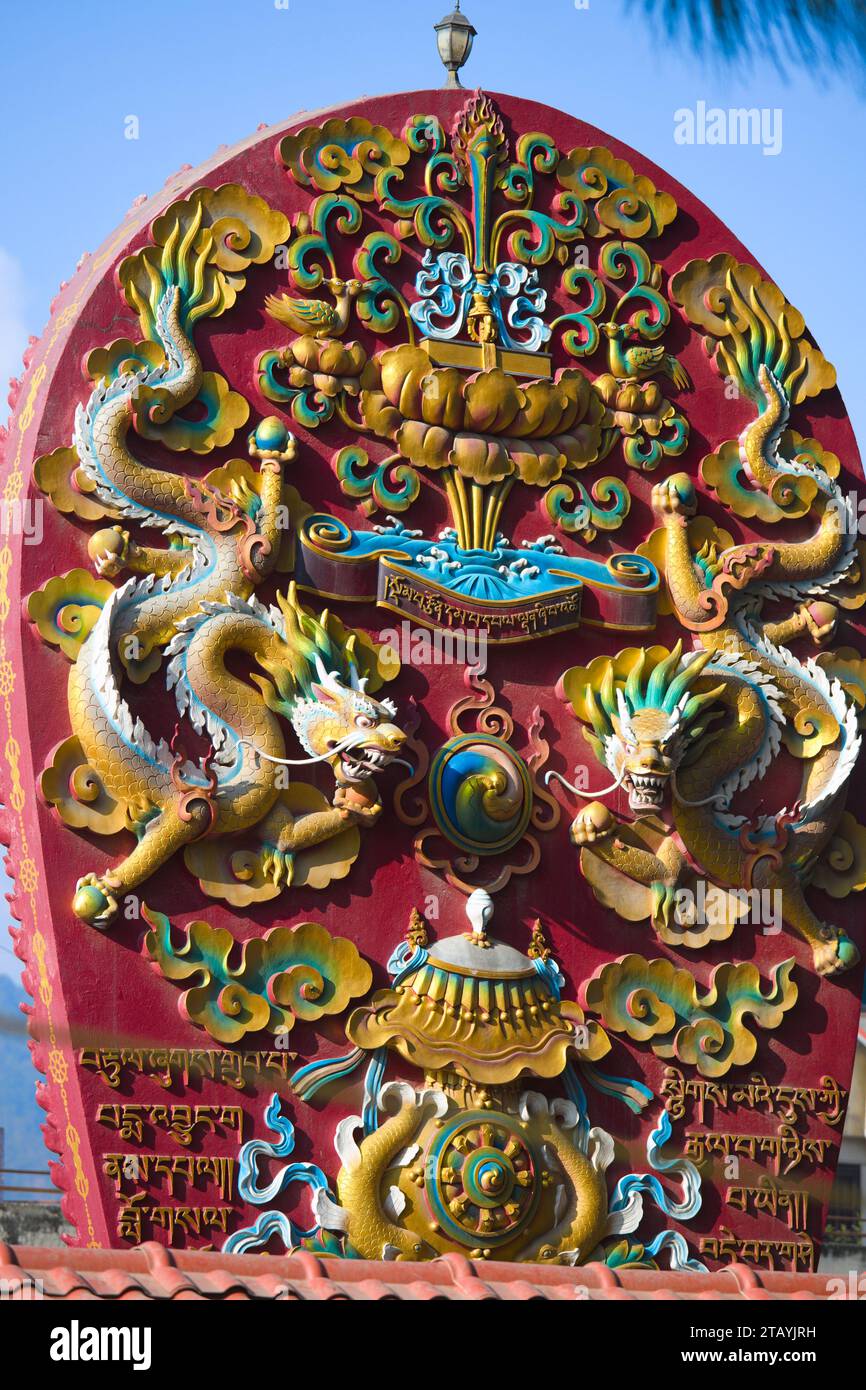 Nepal, Kathmandu Valley, Swayambhu, Amideva, Buddha Park Stock Photo ...