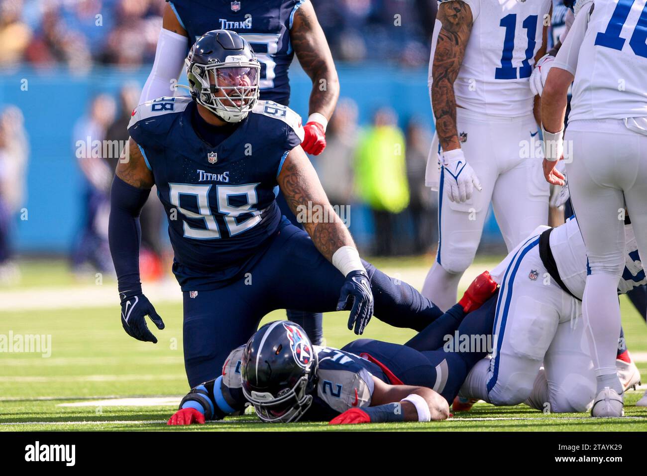 December 3, 2023: Tennessee Titans defensive tackle Jeffery Simmons (98 ...