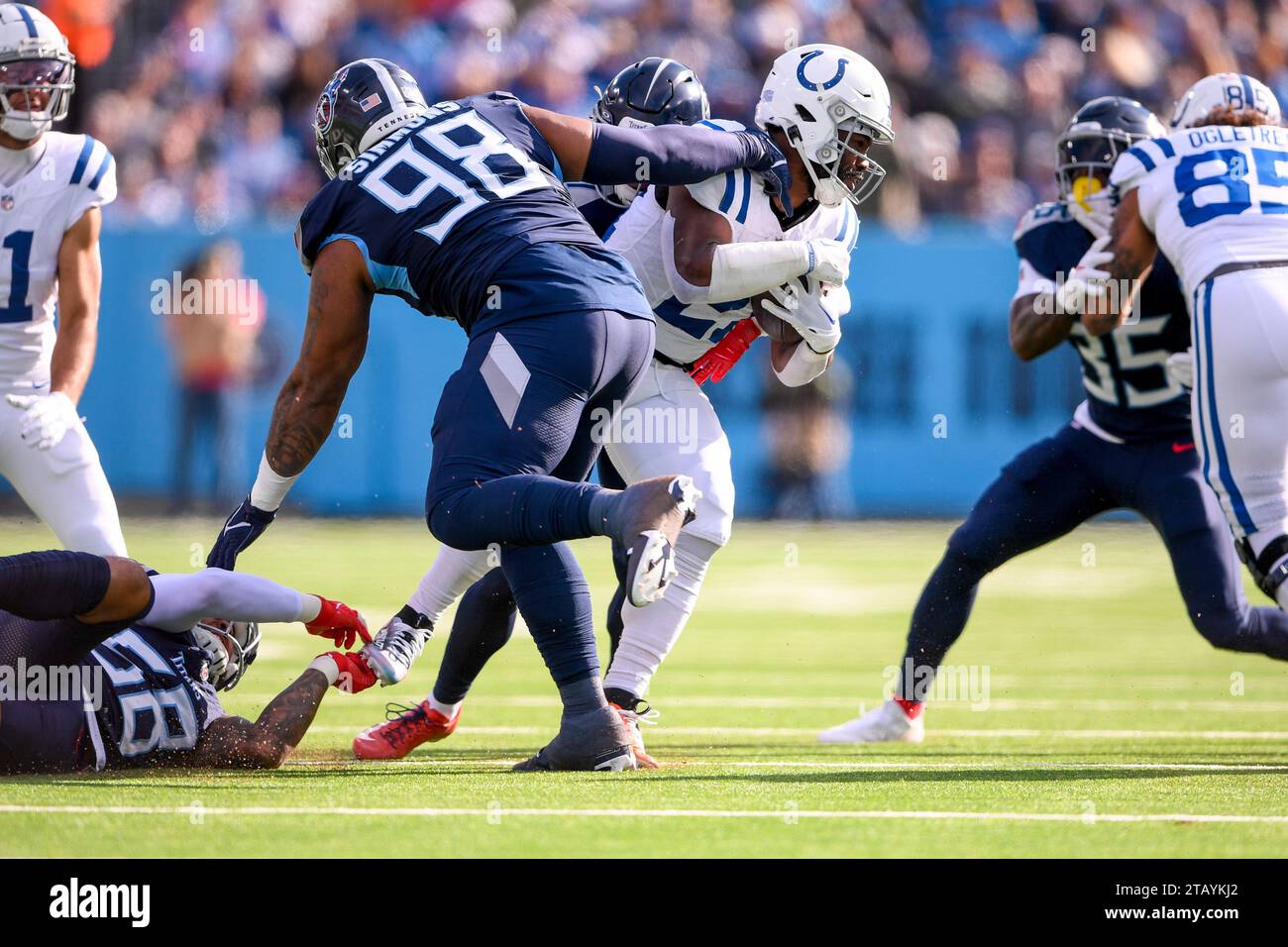 December 3, 2023: Tennessee Titans defensive tackle Jeffery Simmons (98 ...
