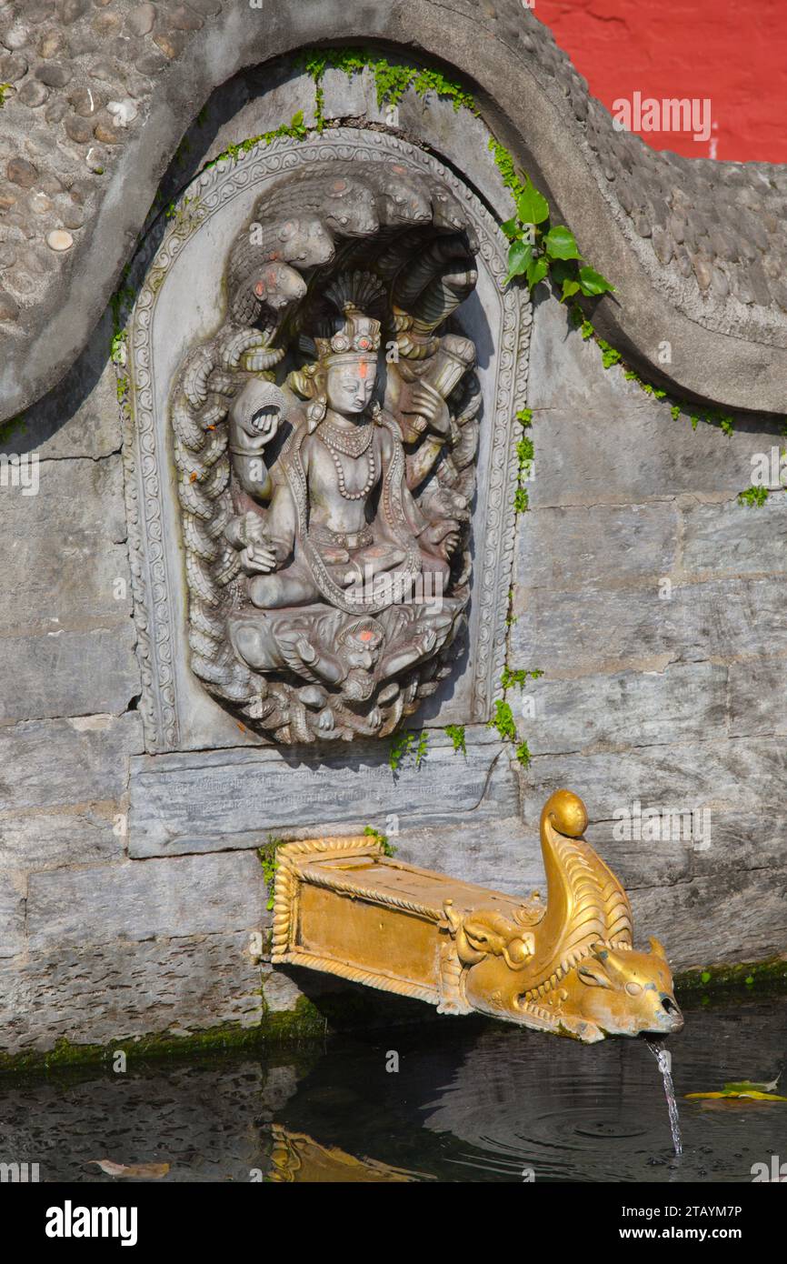 Nepal, Kathmandu, Narayan Hiti, water tank Stock Photo - Alamy