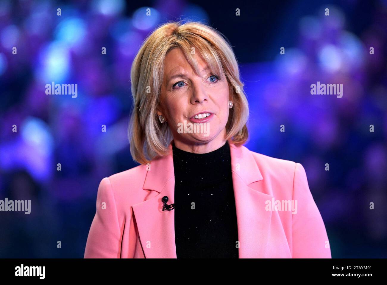 Presenter Hazel Irvine on day nine of the 2023 MrQ UK Championship at ...