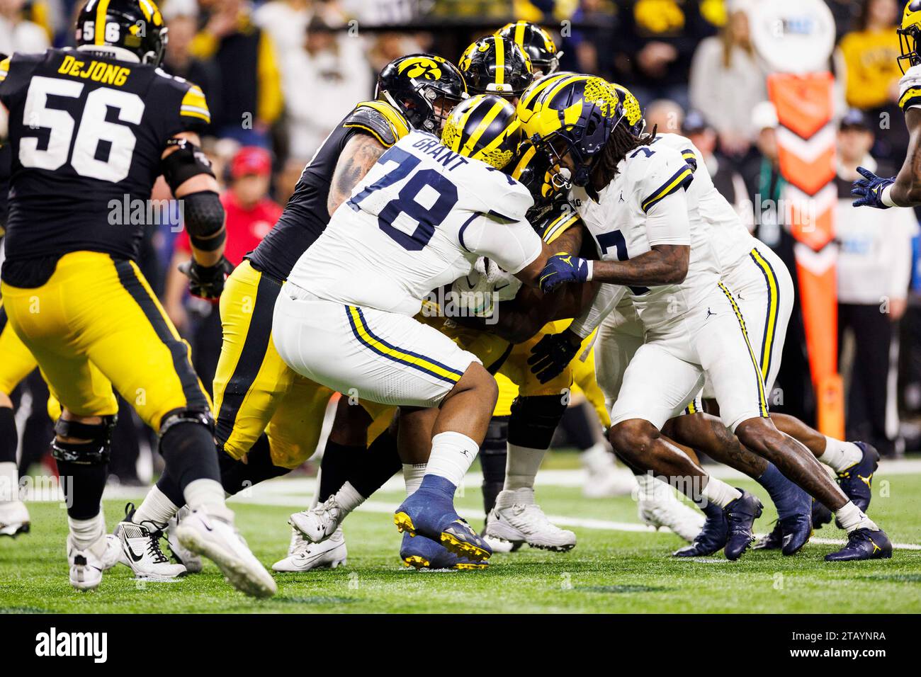 Indianapolis, Indiana, USA. 02nd Dec, 2023. Michigan defensive lineman ...