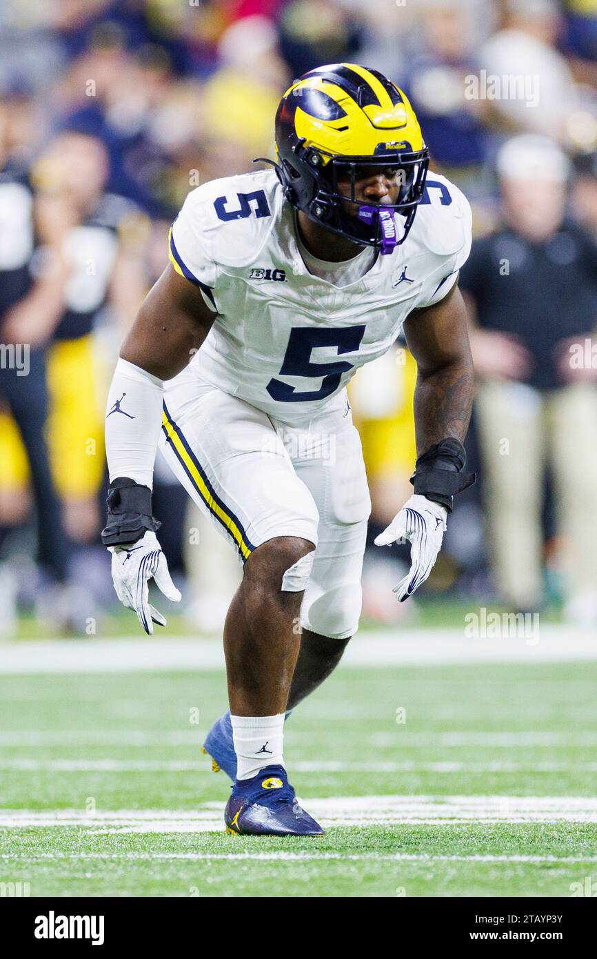 Indianapolis, Indiana, USA. 02nd Dec, 2023. Michigan defensive lineman ...