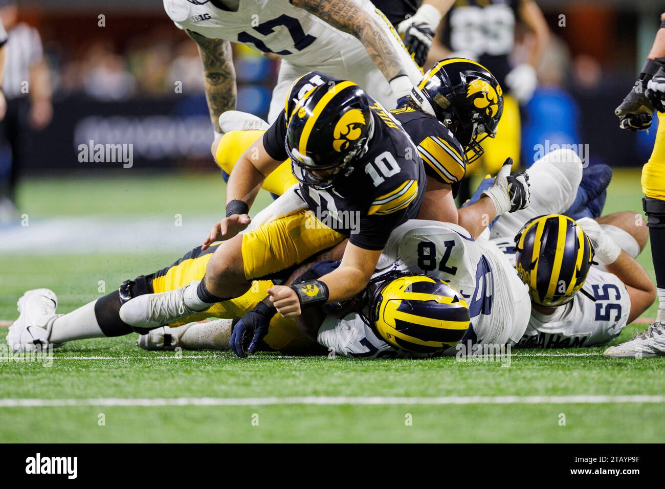 Indianapolis, Indiana, USA. 02nd Dec, 2023. Michigan defensive lineman ...