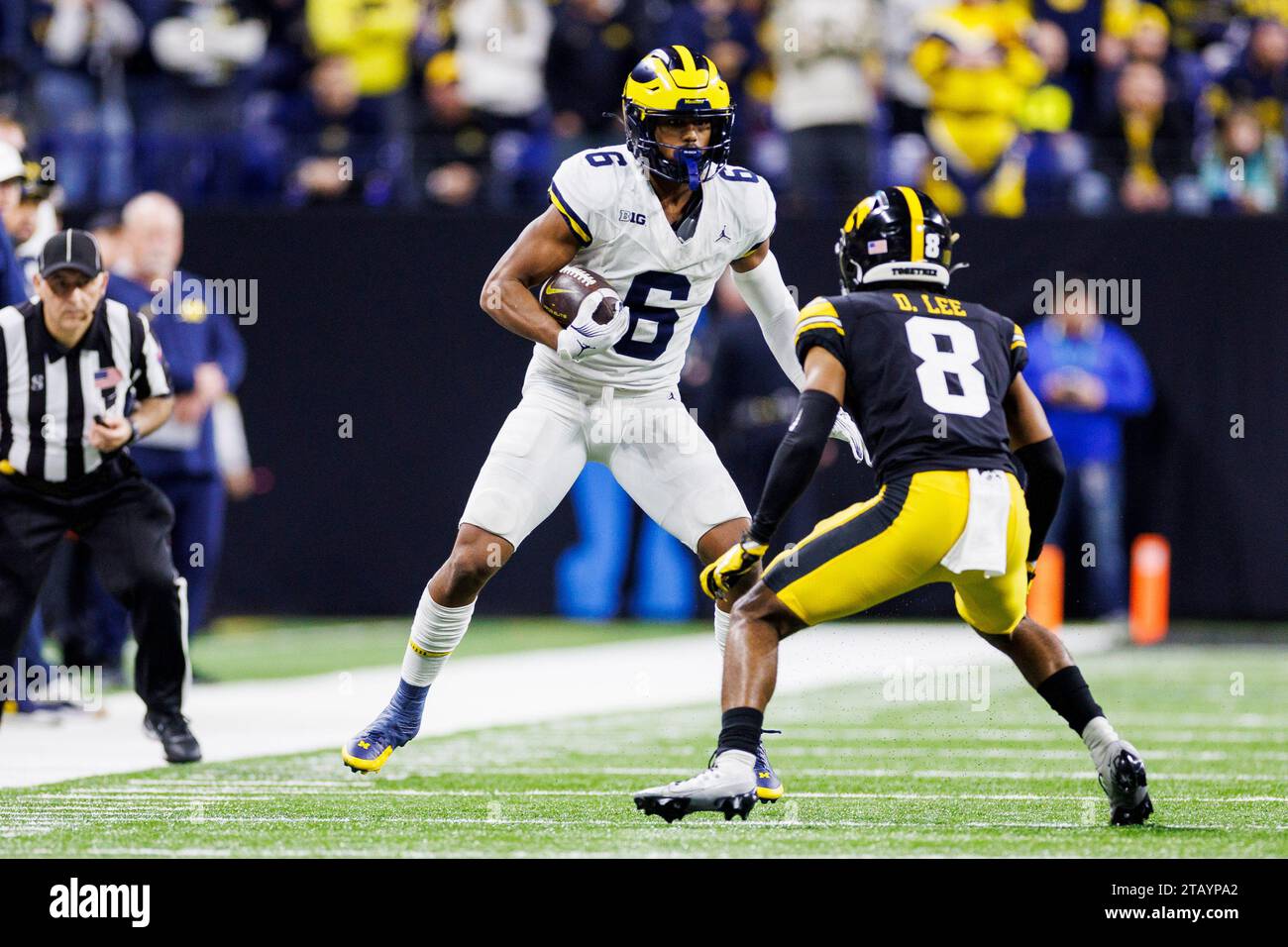 Indianapolis, Indiana, USA. 02nd Dec, 2023. Michigan wide receiver ...
