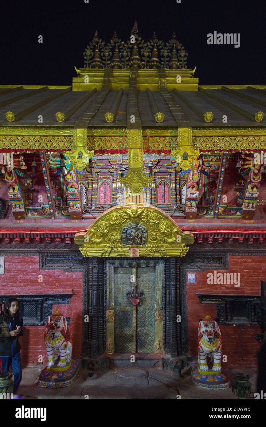 Nepal, Kathmandu, Shree Tanadevi, Tharini Bhavani, hindu temple Stock ...