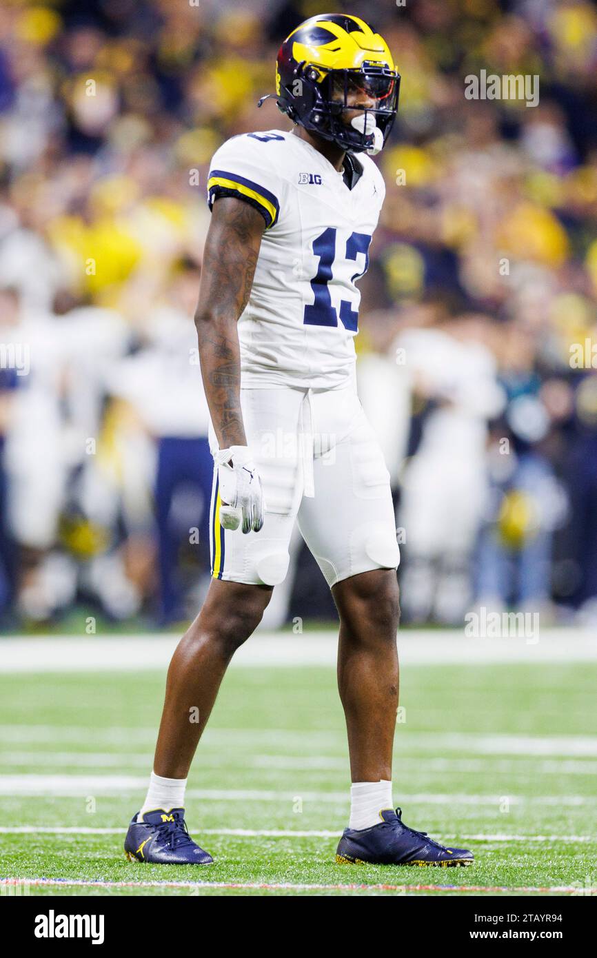 December 02, 2023: Michigan defensive back DJ Waller Jr. (13) during ...