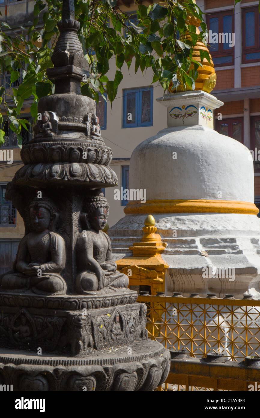 Nepal, Kathmandu, Itum Bahal, courtyard Stock Photo - Alamy