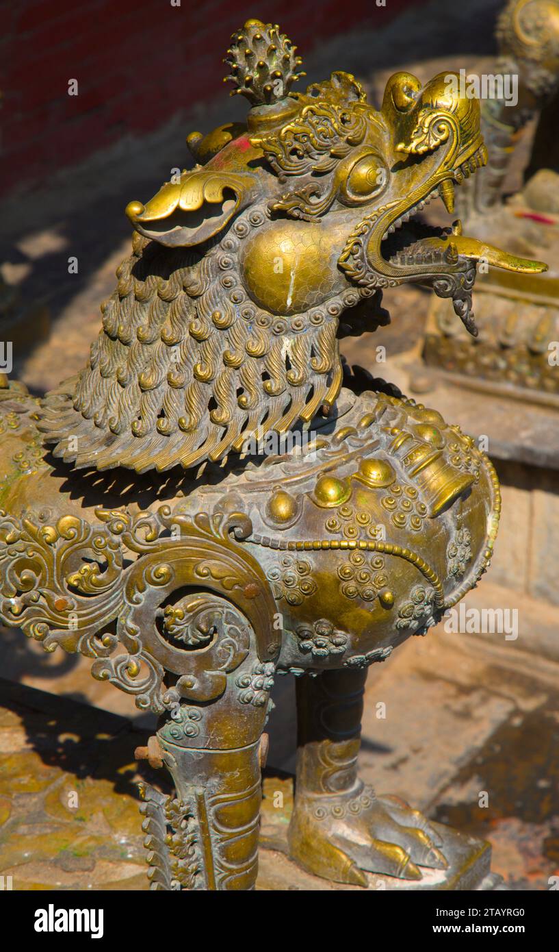 Nepal, Kathmandu, Itum Bahal, courtyard Stock Photo - Alamy