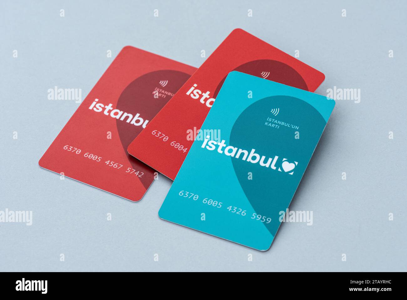 ISTANBUL, TURKEY - DECEMBER, 2023: Istanbul Card, public transportation ...