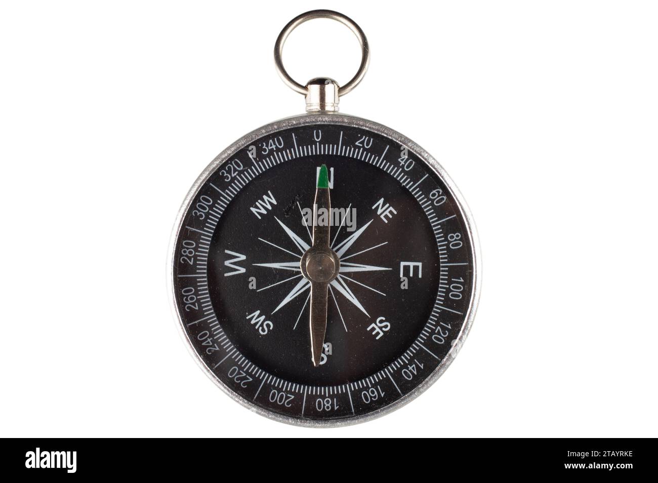 Vintage retro compass isolated on white Stock Photo - Alamy