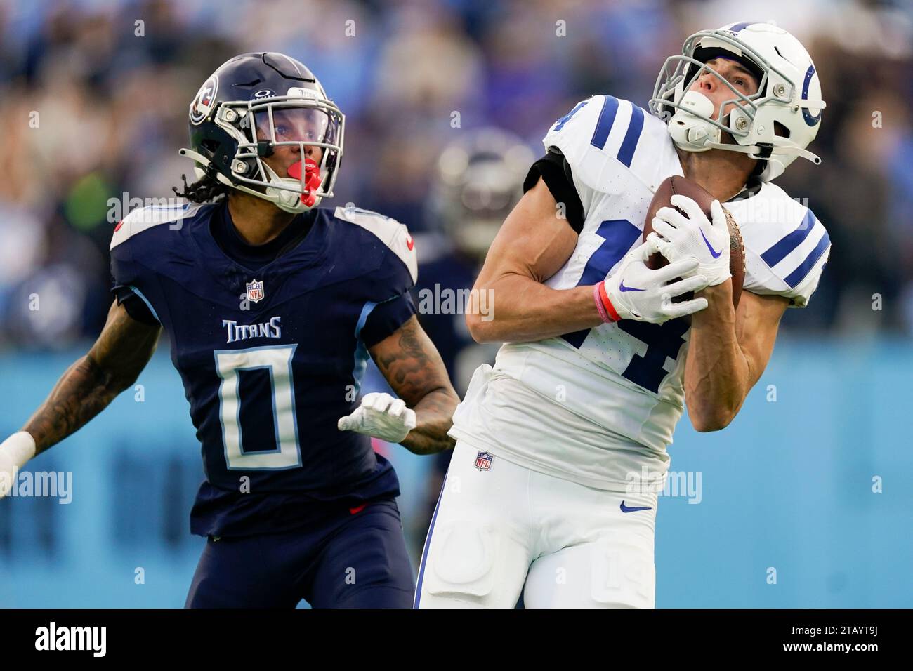 Indianapolis Colts wide receiver Alec Pierce (14) makes a first down ...