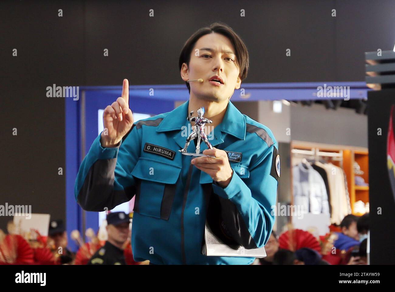 SHANGHAI, CHINA - DECEMBER 2, 2023 - Japanese actor Tomoya Warabino ...