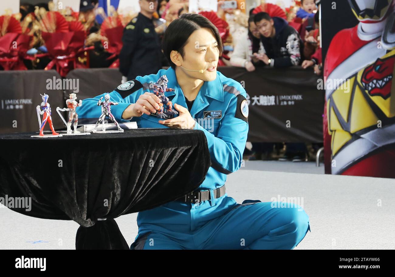 SHANGHAI, CHINA - DECEMBER 2, 2023 - Japanese actor Tomoya Warabino ...