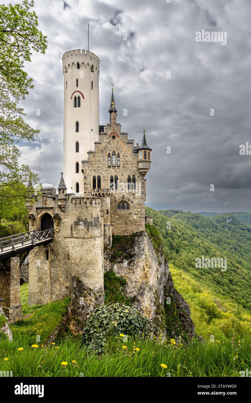 Medieval lichtenstein castle on mountain hi-res stock photography and ...