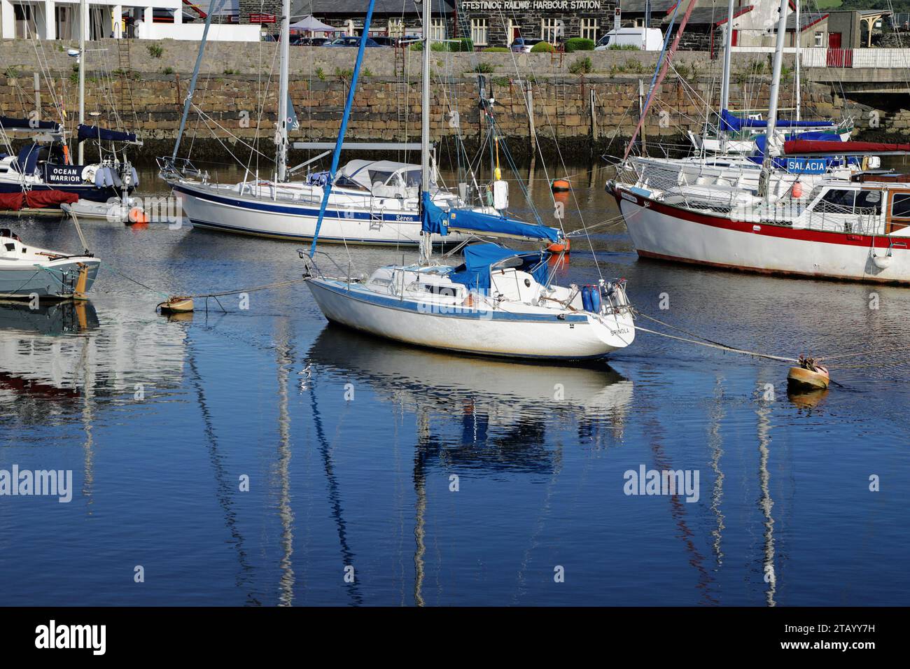 Boats in a Harbour Stock Photo - Alamy