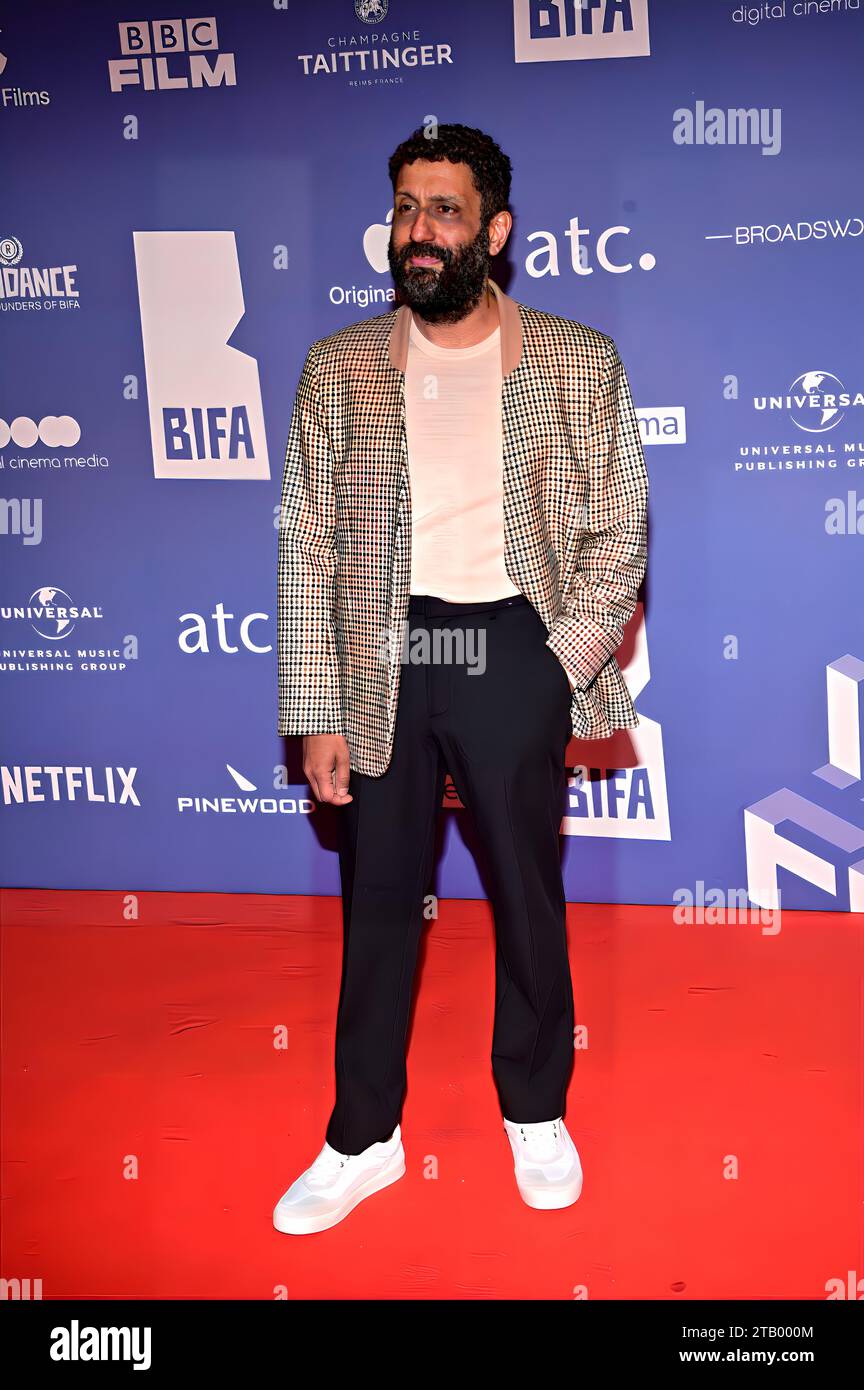 London, UK. 3rd Dec, 2023. Adeel Akhtar attends The 26th British ...