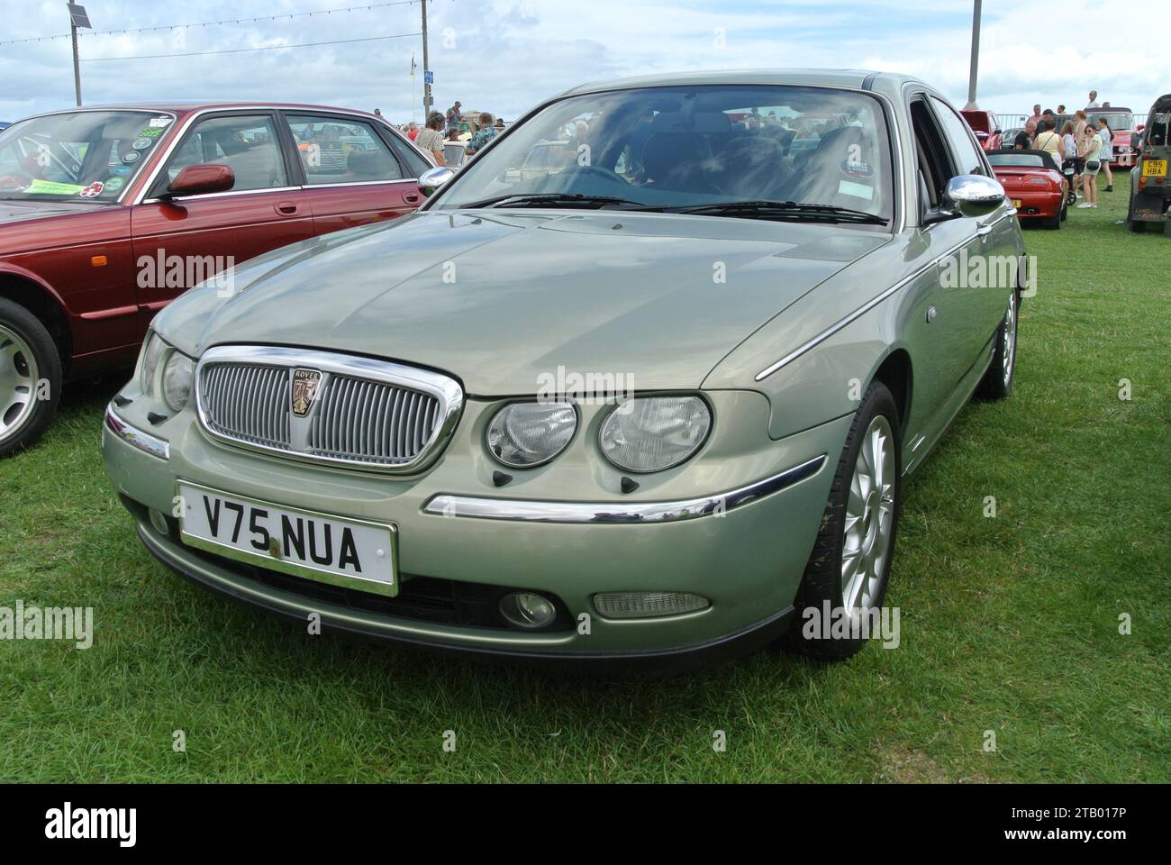 A 1999 Rover 75 parked on display at the English Riviera classic car ...