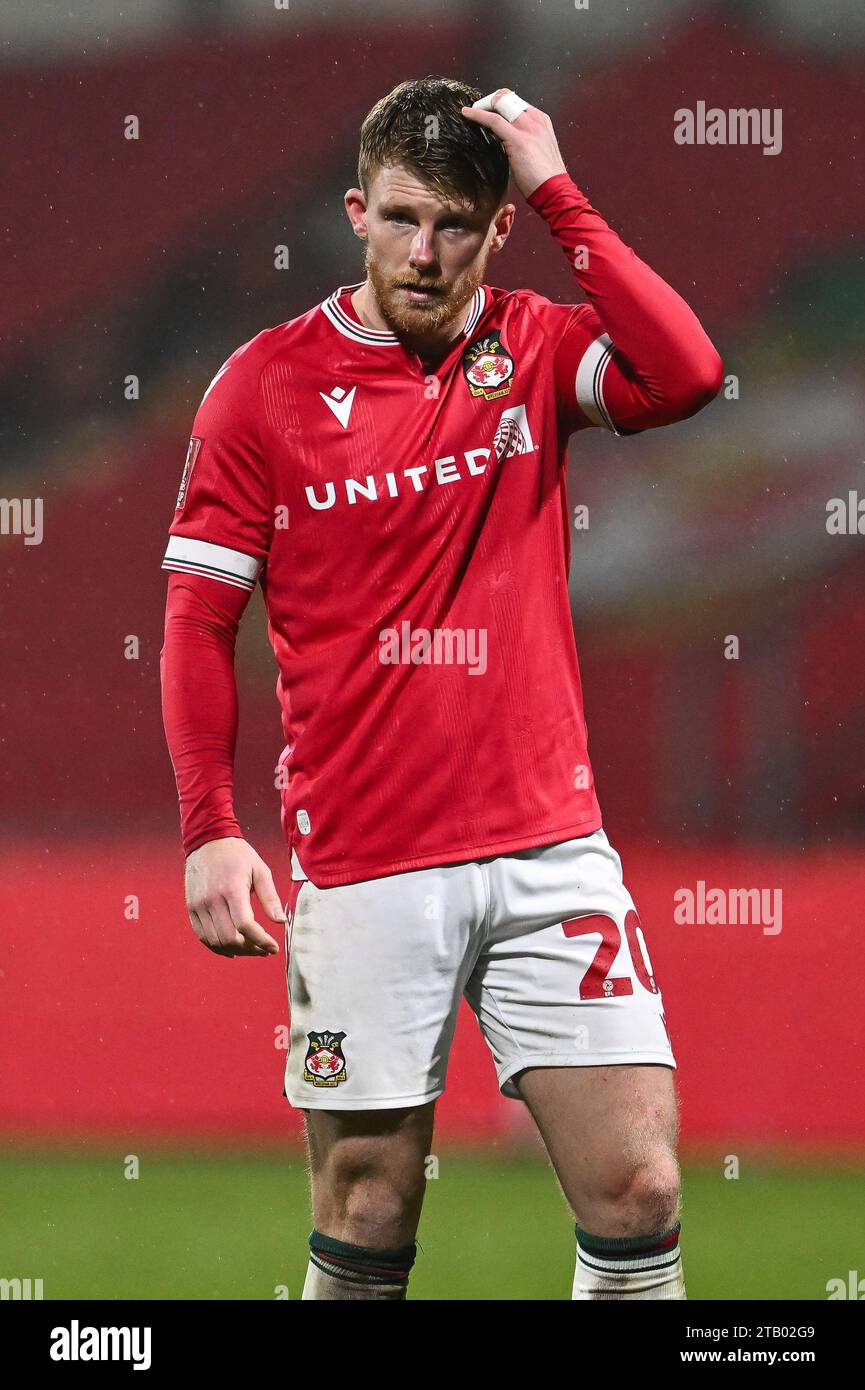 Andy Cannon #20 of Wrexham during the Emirates FA Cup match Wrexham vs ...