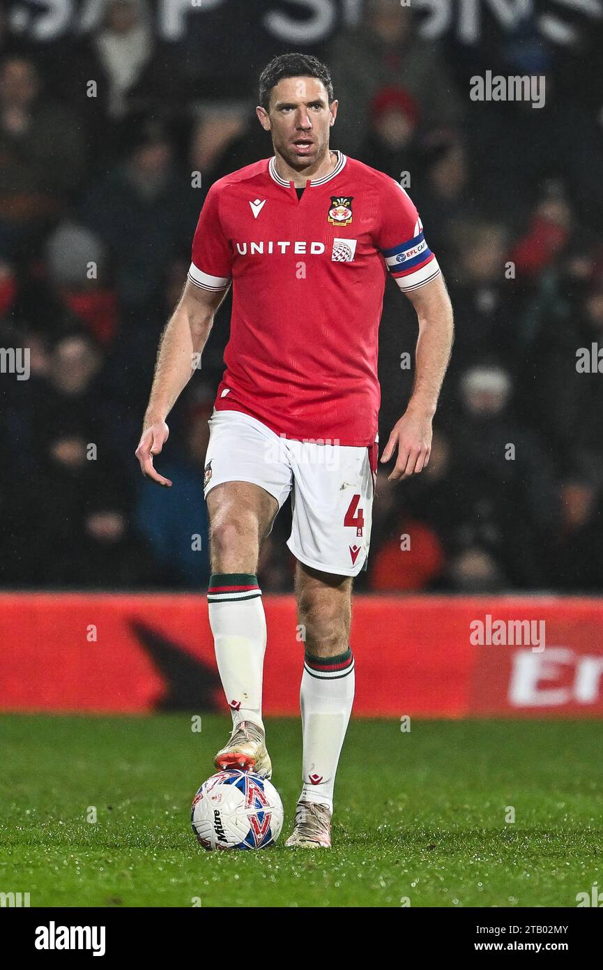 Ben Tozer #4 of Wrexham during the Emirates FA Cup match Wrexham vs ...
