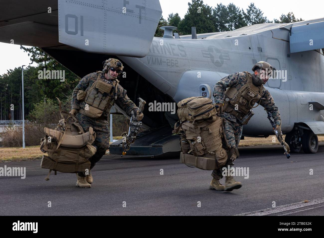 U.S. Marines with 2nd Battalion, 7th Marine Regiment, disembark a U.S ...