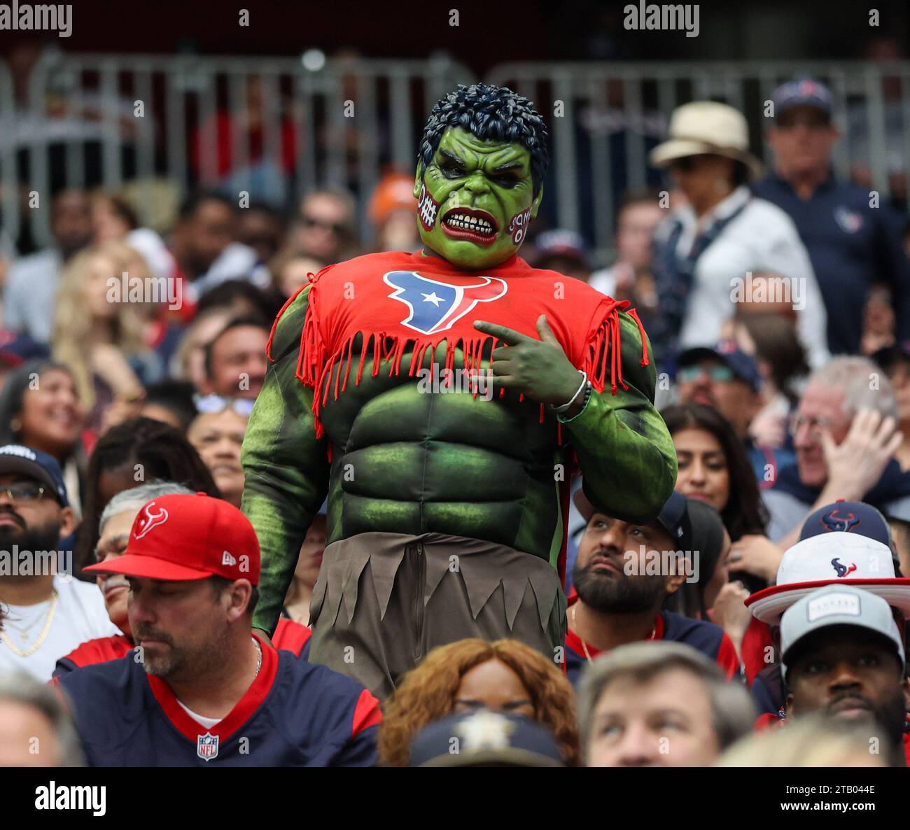 December 3, 2023: A Houston Texans fan during an NFL game between the ...
