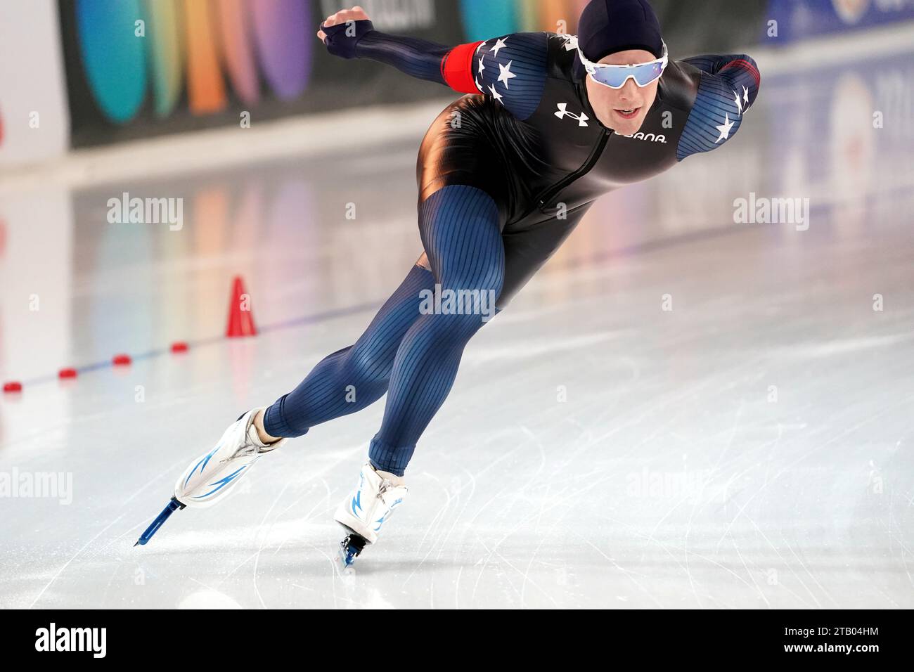 Cooper McLoad (USA) in action on 1000m during ISU World Cup Speed ...