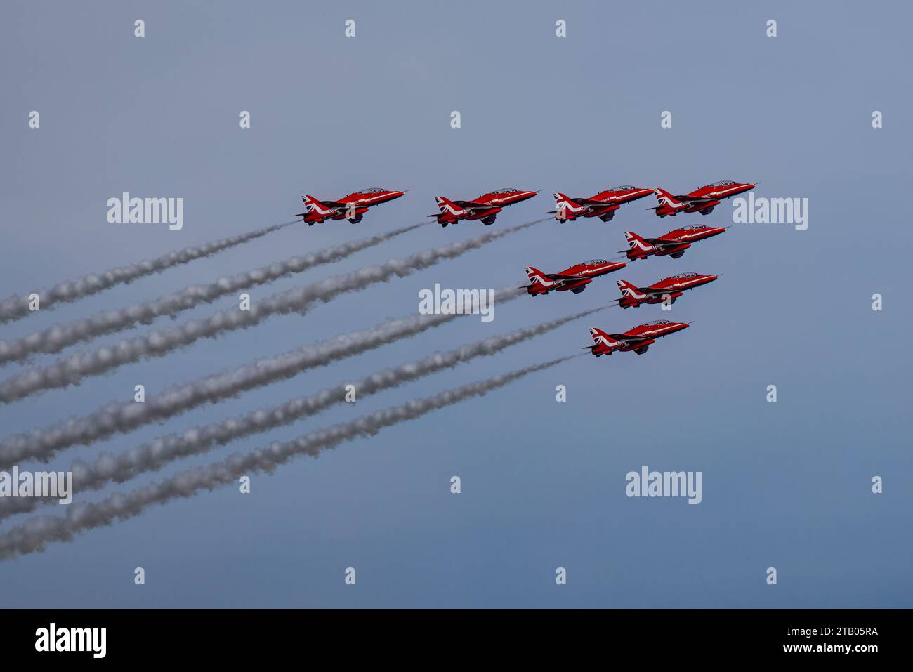 Red Arrows display team Stock Photo - Alamy